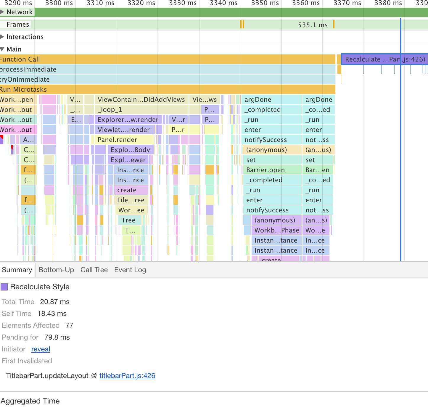 layout trashing in titlebarPart · Issue #60326 · microsoft/vscode · GitHub