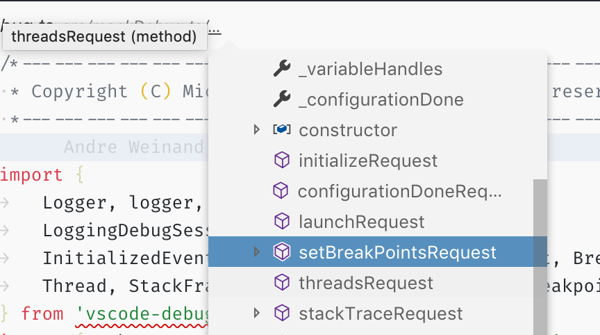 Breadcrumb dropdown uses confusing indentation · Issue #61808 · microsoft/vscode · GitHub