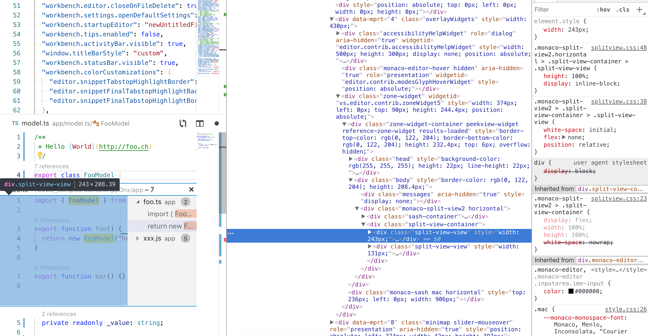 Resizing peek window lost code preview. · Issue #73019 · microsoft ...