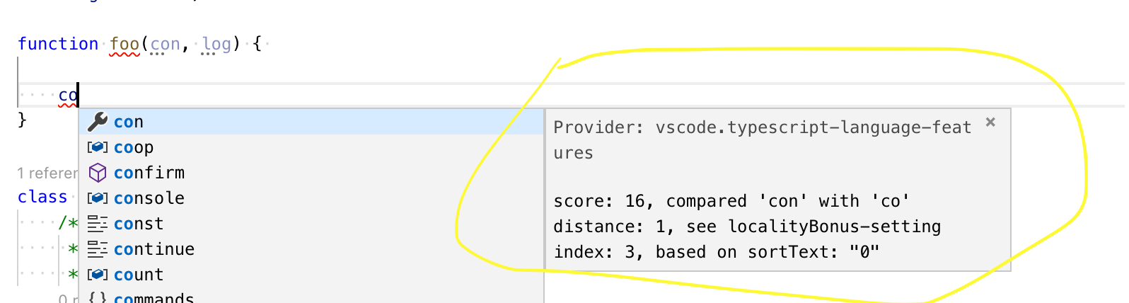 Add IntelliSense explain mode · Issue #75500 · microsoft/vscode · GitHub
