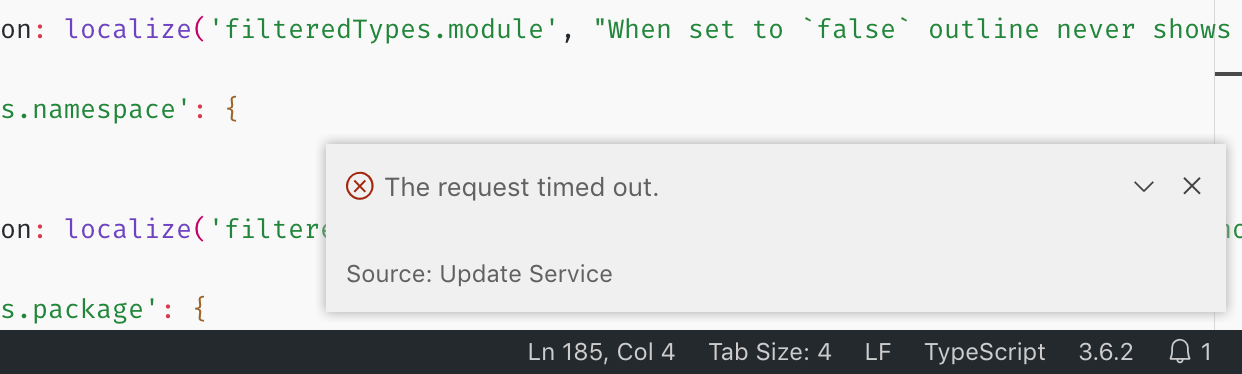 Update service notification spam · Issue #82229 · microsoft/vscode · GitHub