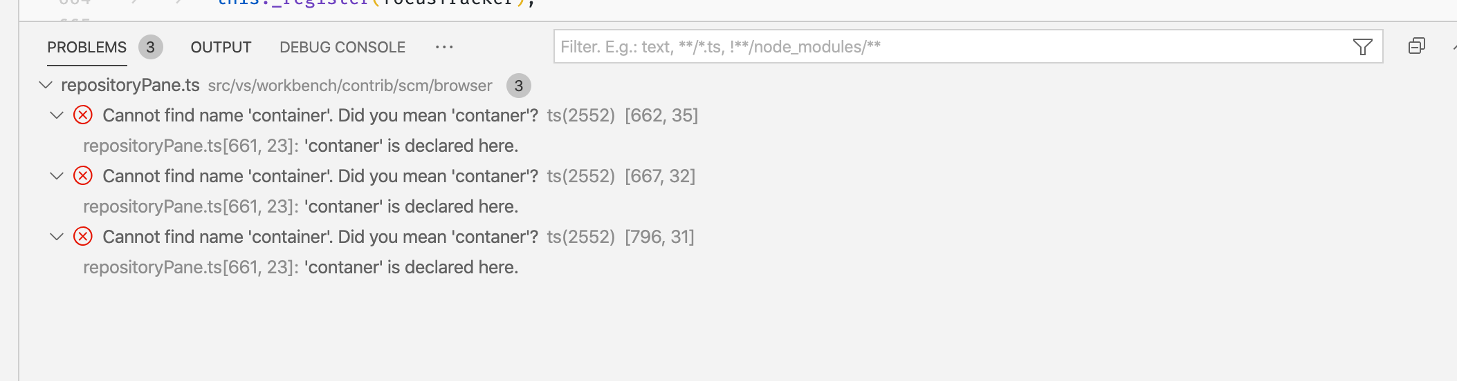view message in panels wastes lots of space · Issue #89520 · microsoft ...