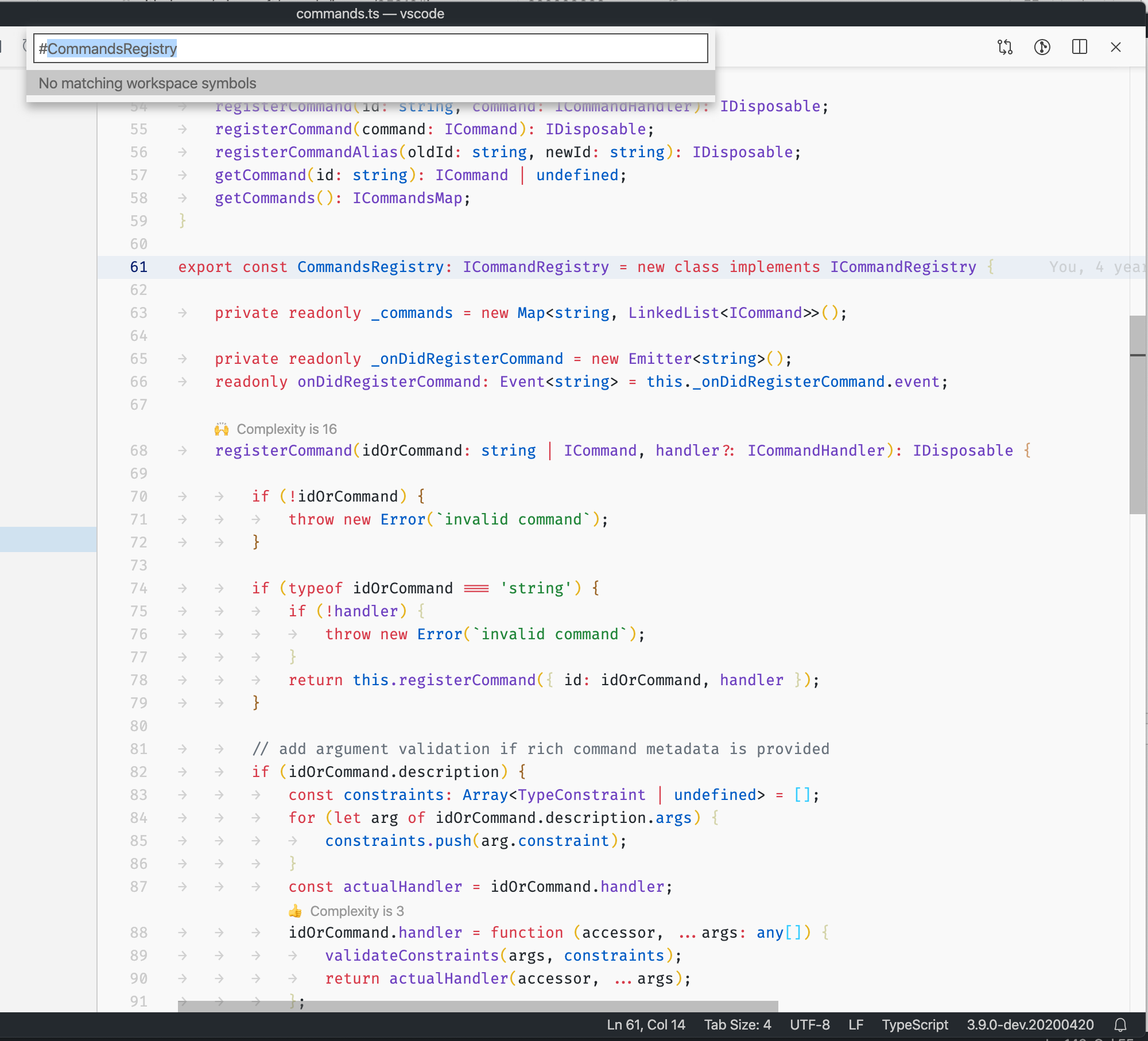 Workspace Symbol Search Broken · Issue 96336 · Microsoft Vscode · Github