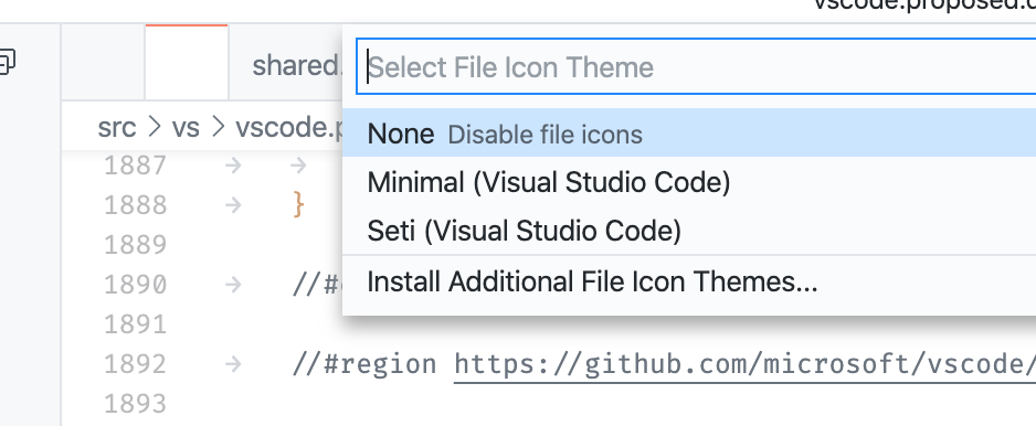 screen cheese while previewing icon theme · Issue #99032 · microsoft/vscode · GitHub