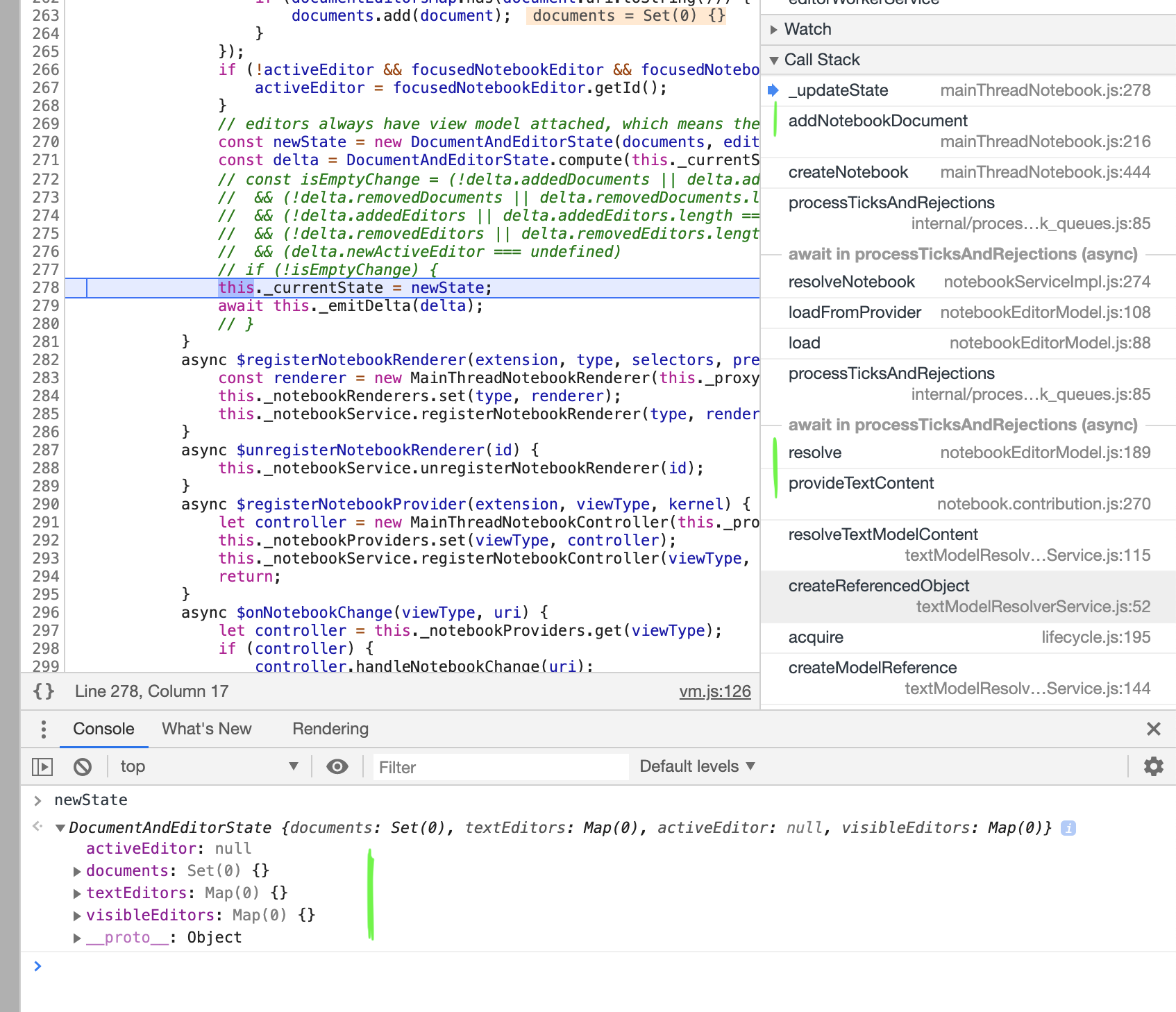 No `onDidOpenNotebookDocument`-event not called from `modelManager ...