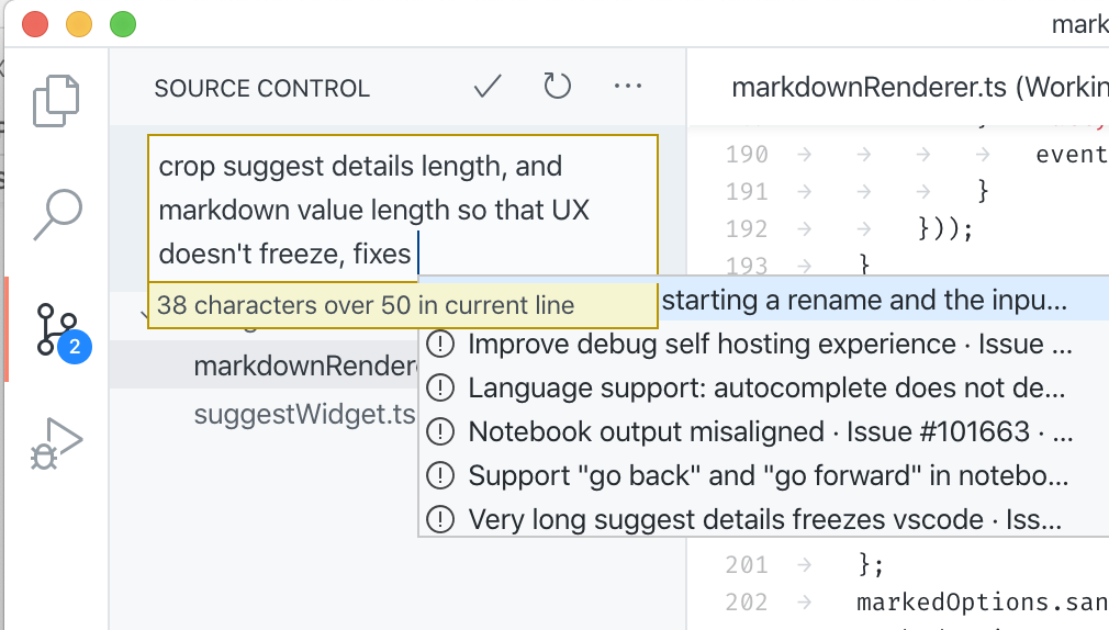 Screen Cheese With Scm Input Message And Suggest Widget · Issue 101786 · Microsoftvscode · Github 2232
