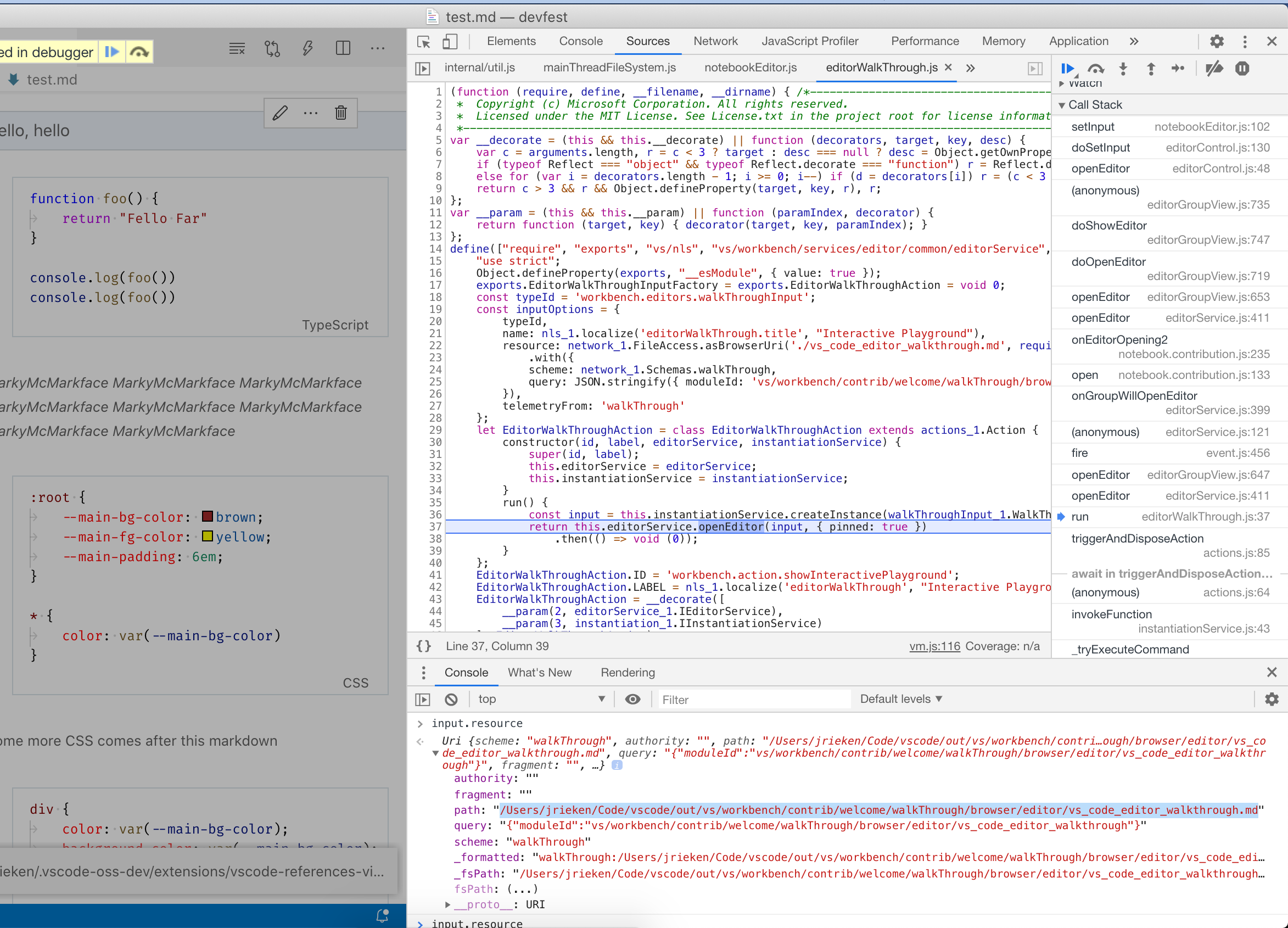 Markdown Notebook breaks interactive playground · Issue #109595 · microsoft/vscode · GitHub