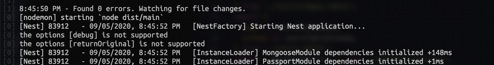 mongoose global options debug, returnOriginal not supporting in forRoot · Issue #562 · nestjs ...