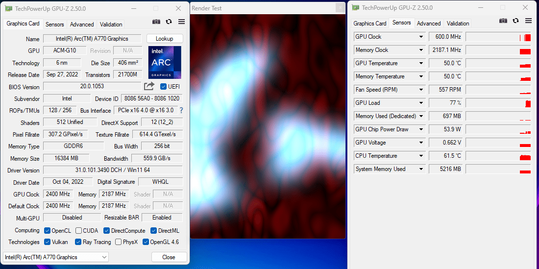 ARC A770 VRAM speeds run at 2000mhz instead of 2100mhz · Issue #160 · IGCIT/Intel-GPU-Community ...