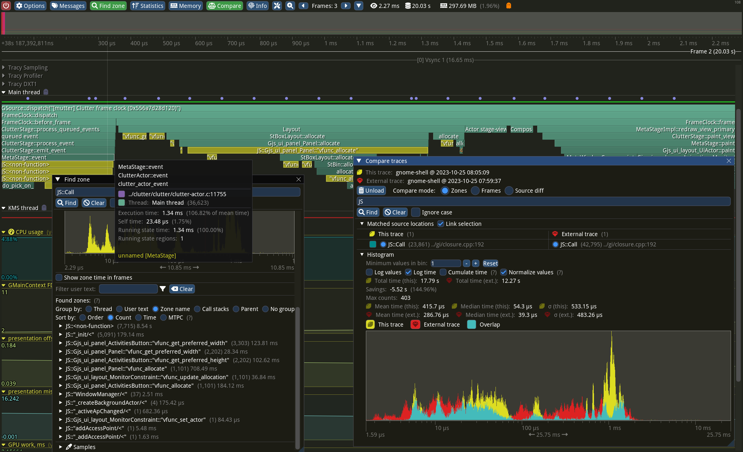 Compare: select by dynamic zone name or user text · Issue #651 · wolfpld/tracy · GitHub