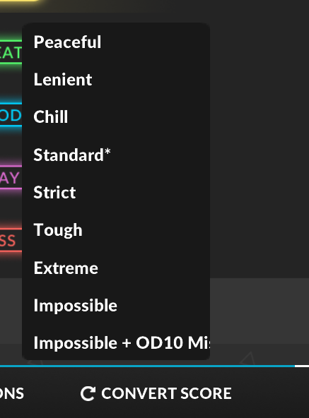 Long custom judgement window names don't fit the convert score dropdown ...