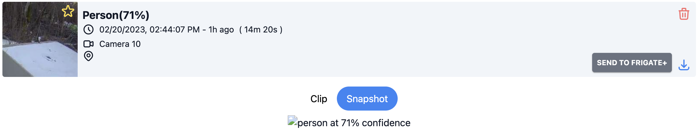 [Support]: Missing event snapshot · Issue #5553 · blakeblackshear/frigate · GitHub
