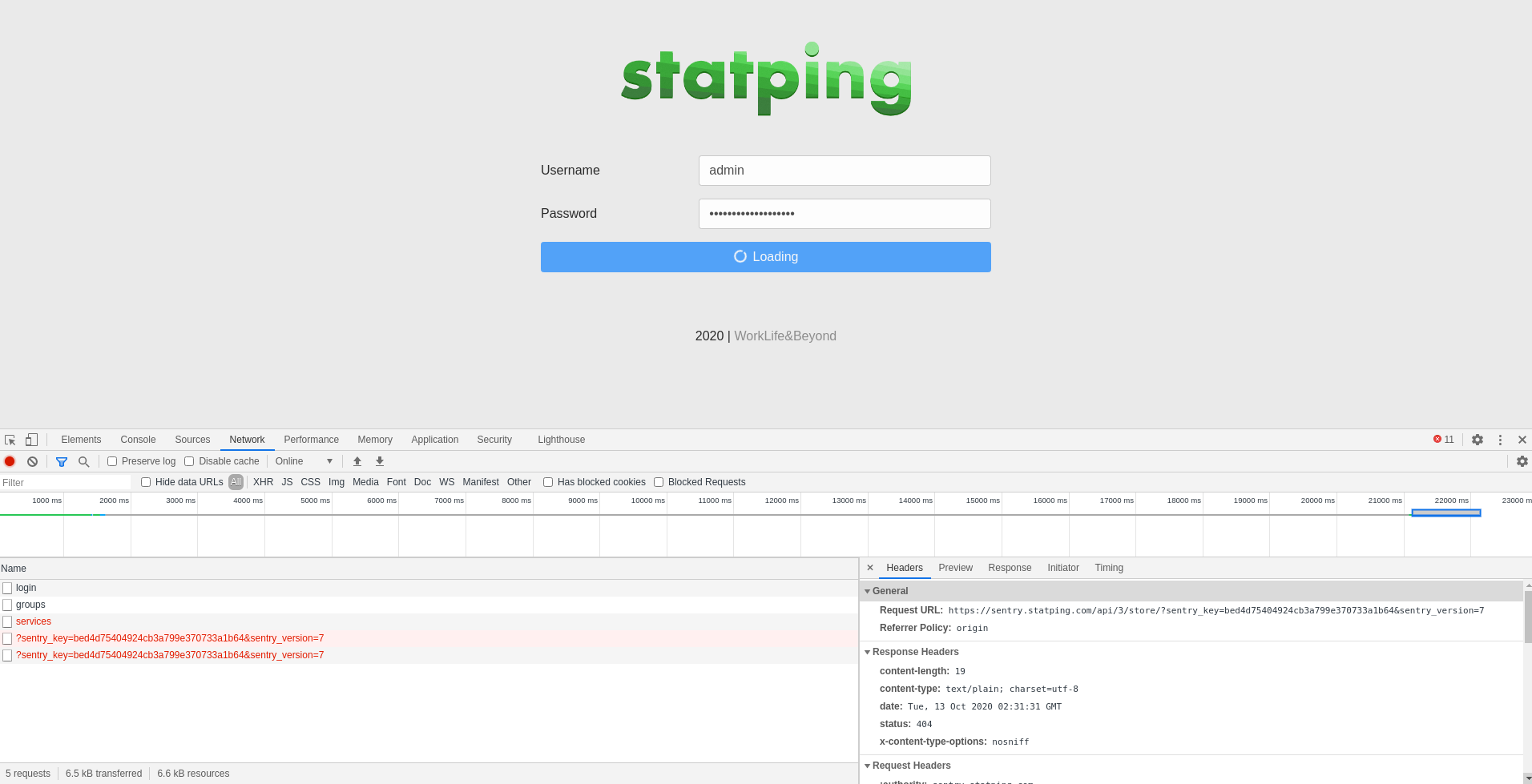 Unable To Login · Issue 861 · Statping Statping · Github