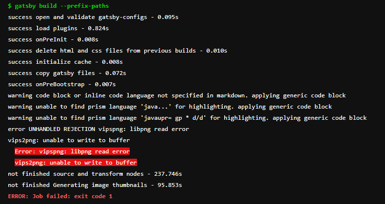 "vips2png: unable to write to buffer" after removing an image · Issue #22125 · gatsbyjs/gatsby ...