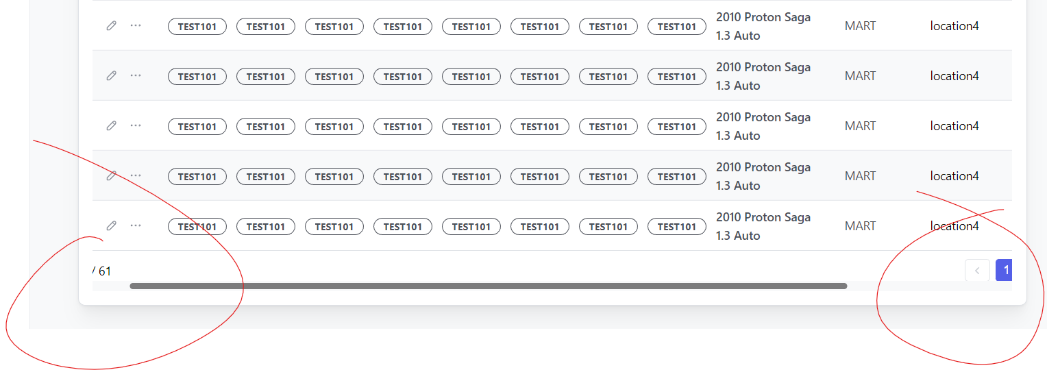 Pagination bar not responsive friendly and disappeared in horizontal scroll · Issue #98 ...