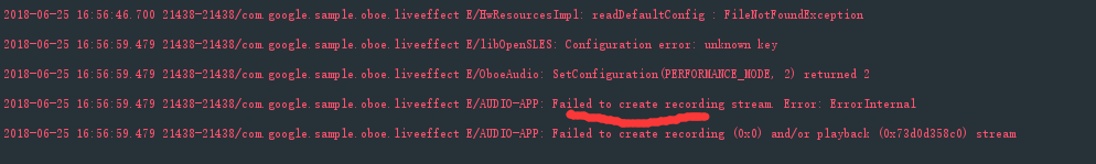 On the Android platform, recording fails · Issue #128 · google/oboe · GitHub