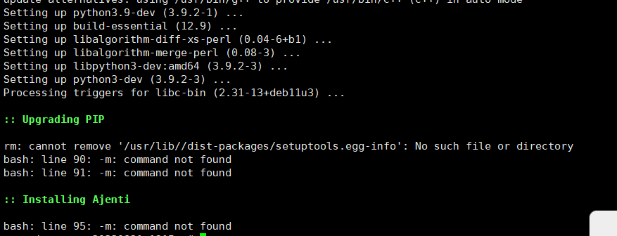 Installation problems · Issue #1409 · ajenti/ajenti · GitHub