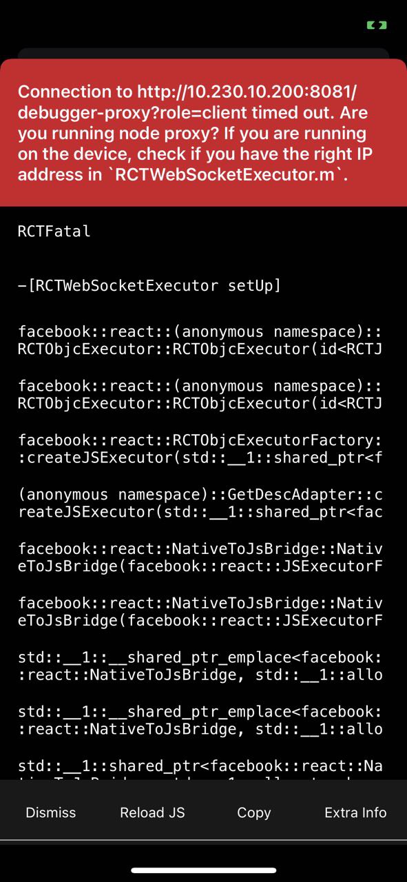 Can't connect metro on real IOS device · Issue #34531 · facebook/react ...