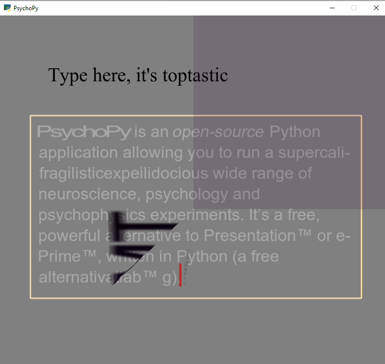 Editable TextBox2 issues if formating is used. · Issue #3436 · psychopy/psychopy · GitHub