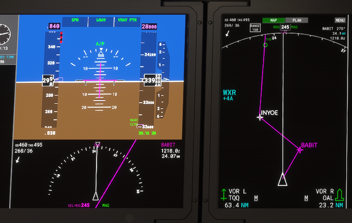 LNAV is not following magenta line (appears to be following MSFS GPS ...