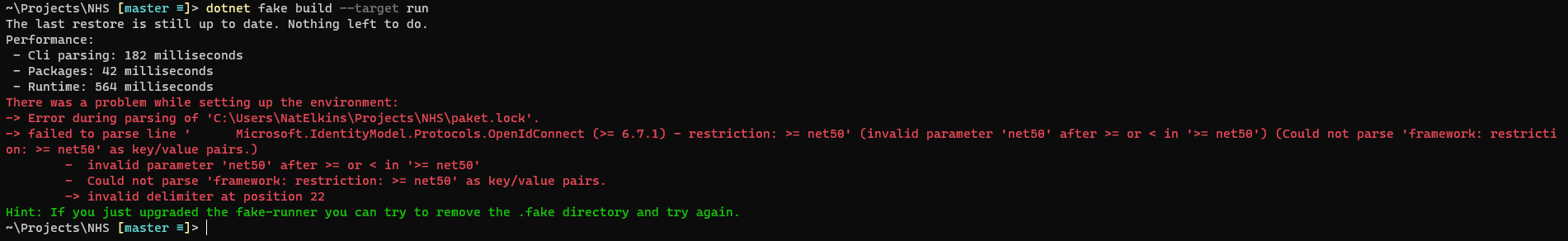 Paket doesn't seem to recognize net50 framework restriction · Issue #3940 · fsprojects/Paket ...
