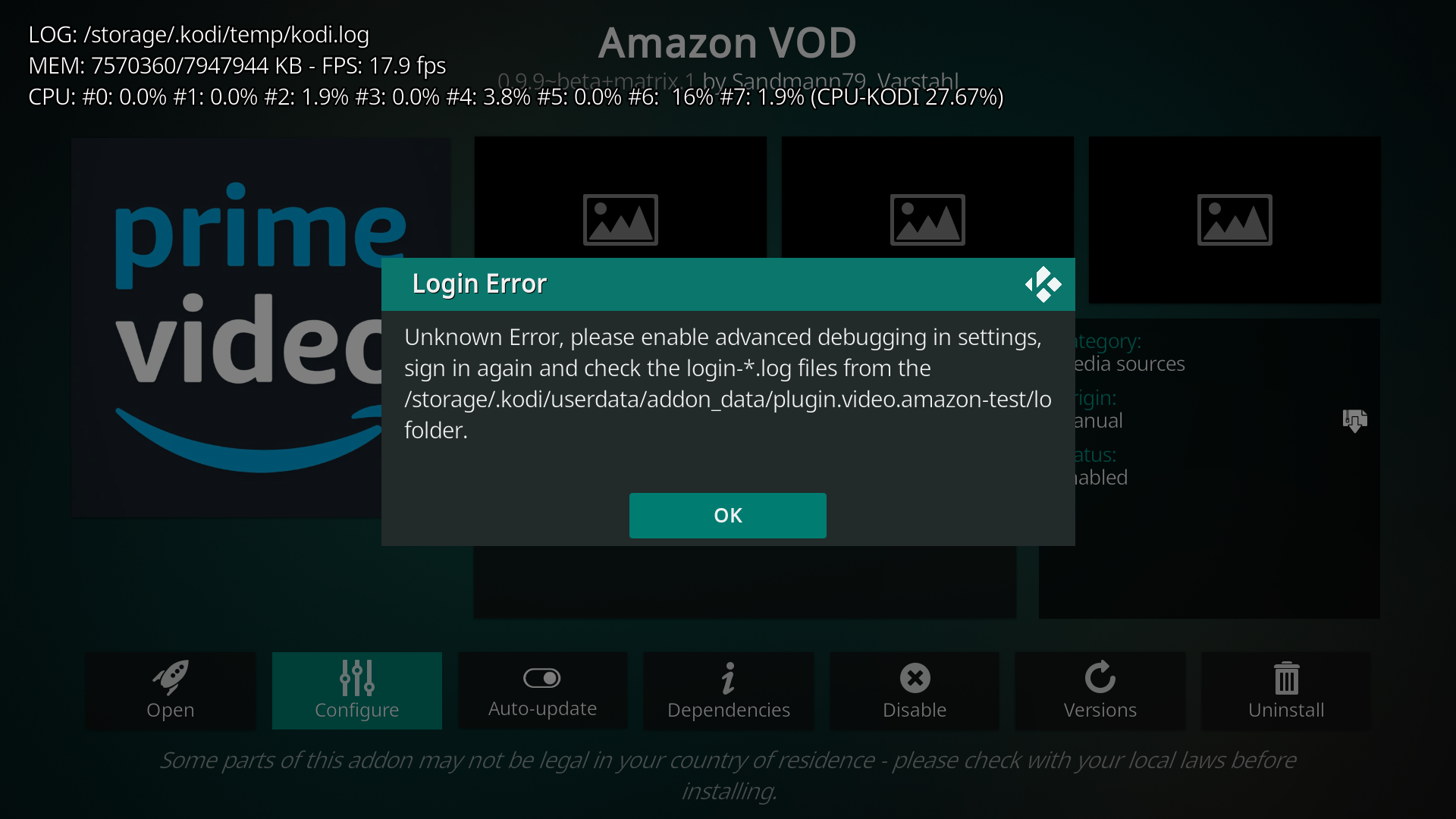Login Error screen · Issue #699 · Sandmann79/xbmc · GitHub