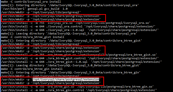 Ivorysql 3 Confusing About Make Install Output · Issue 553 · Ivorysql Ivorysql · Github