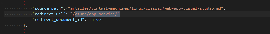 azure-docs-pr: duplicate redirection issue · Issue #3413 · dotnet/docfx · GitHub