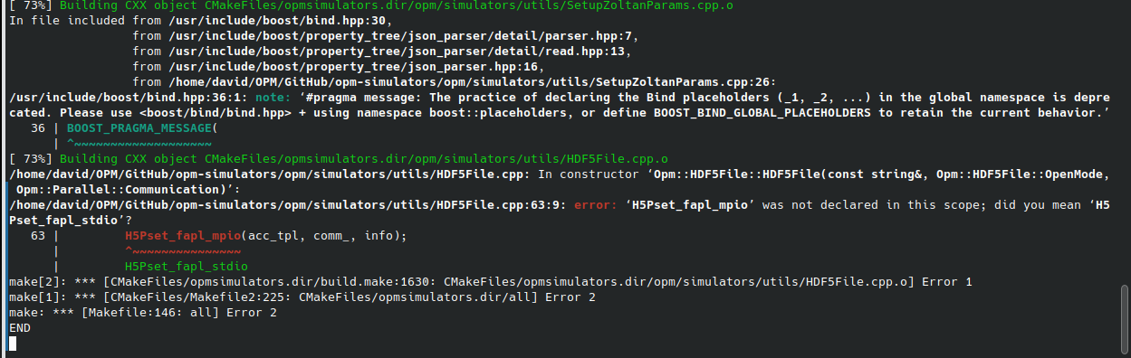 Master fails to Build Under Ubuntu 22-04 LTS · Issue #3405 · OPM/opm-common · GitHub