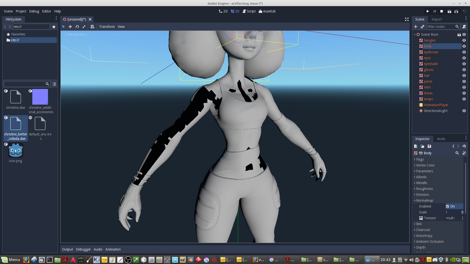 Normals artifacting issue on collada exported models · Issue #9939 · godotengine/godot · GitHub