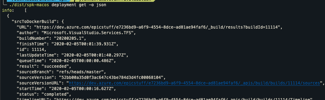 spk deployment get prints with info: which makes json parsing difficult · Issue #953 · microsoft ...