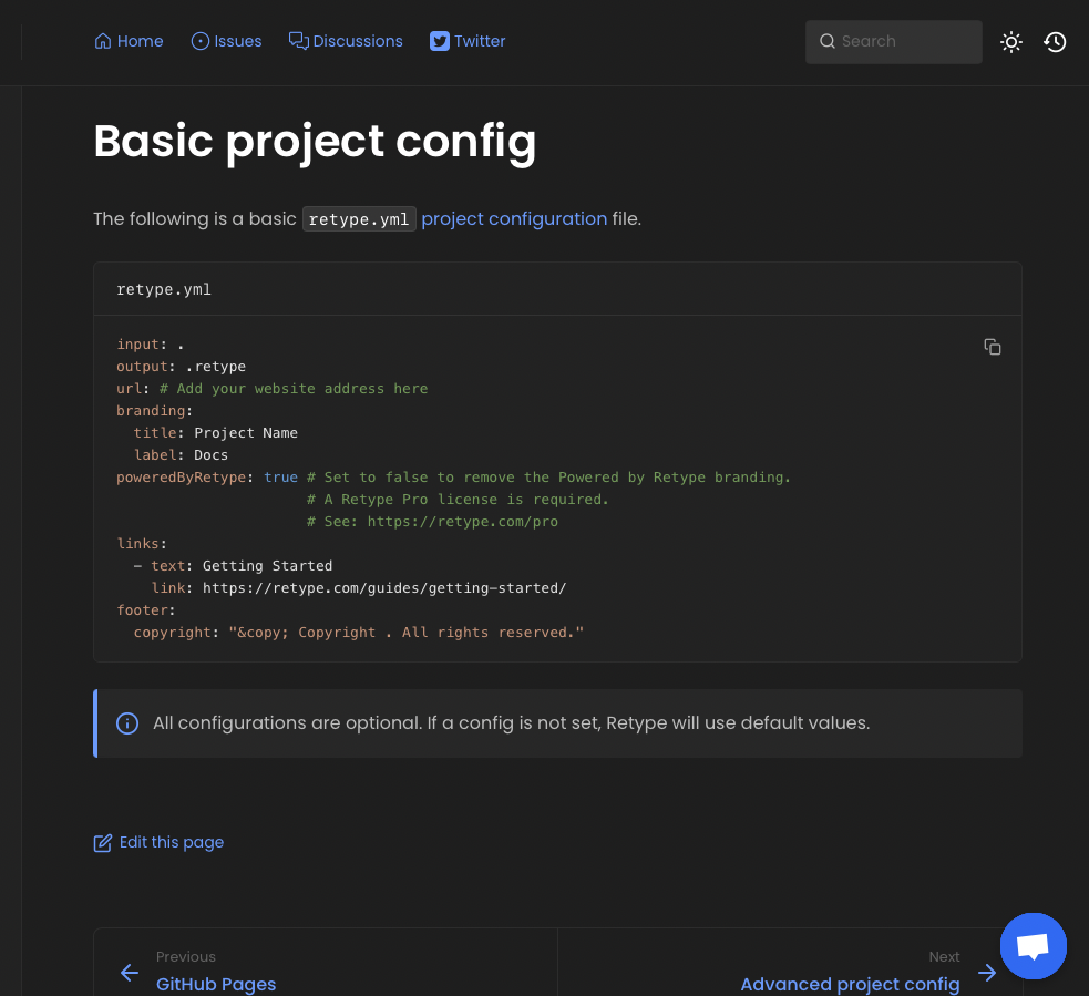 Layout hide contents / headings · Issue #310 · retypeapp/retype · GitHub