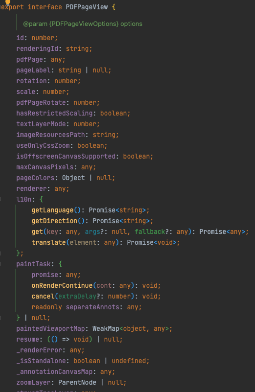 AnnotationLayer does not appear to be in the built PdfPageView type · Issue #1711 · stephanrauh ...
