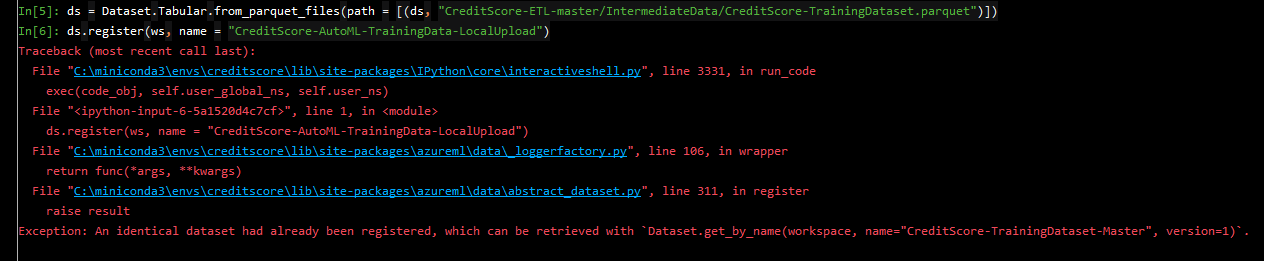 Failed to send request to .../datasets/parse · Issue #876 · Azure/MachineLearningNotebooks · GitHub