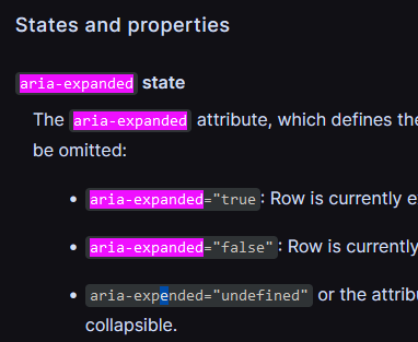 Issue with "ARIA: row role": typo in `aria-expanded` role · Issue ...
