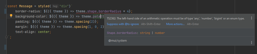 Incorrect typing for Shape['borderRadius'] · Issue #32960 · mui/material-ui · GitHub