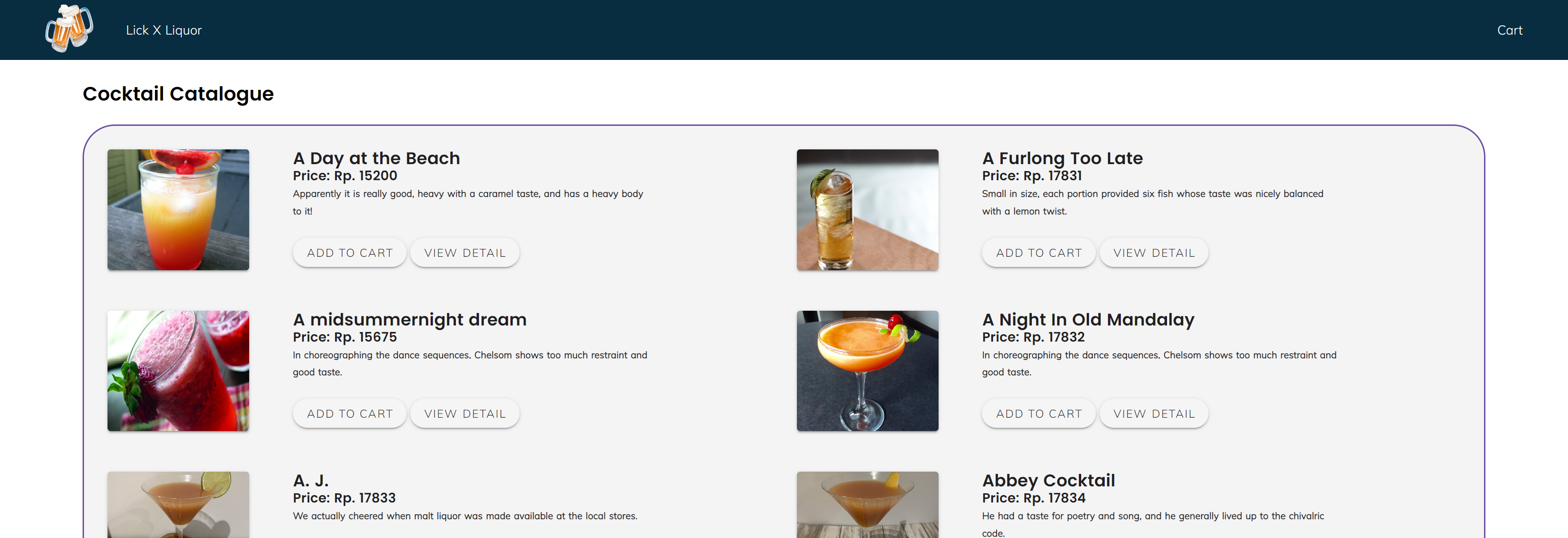 GitHub - DwikiWitman/liquor-catalogue