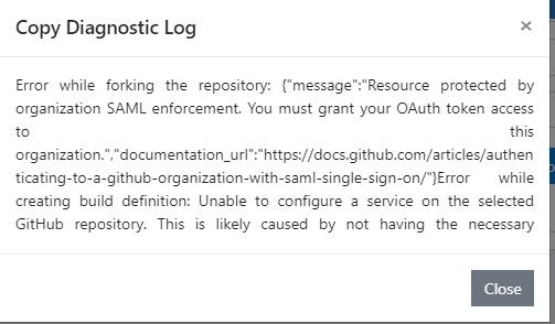 Problems with creating a project w/a template (forking) · Issue #502 · microsoft ...