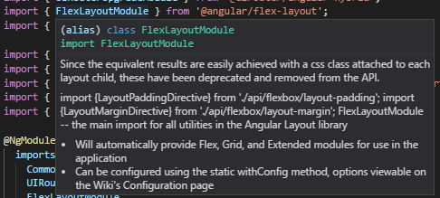 A comment in master.ts is confusing vscode · Issue #756 · angular/flex-layout · GitHub