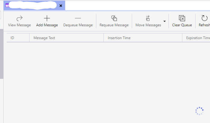Top of queue explorer is cut off when opening listing for long messages ...