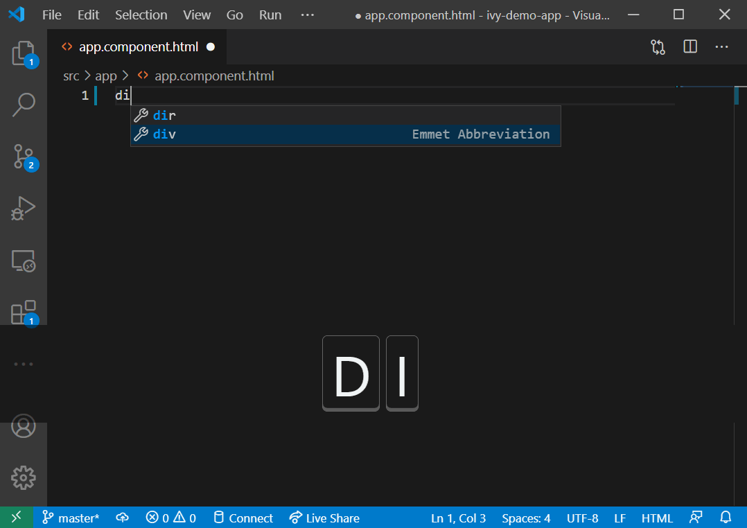 Ivy LS: CRLF line endings breaks sourcemap positions - LS features get provided as if CRLF is 1 ...