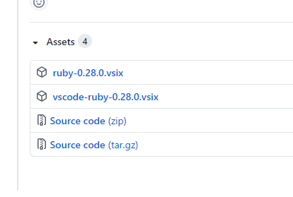 0.28.1 doesn't have vsix on GitHub release · Issue #765 · rubyide/vscode-ruby · GitHub