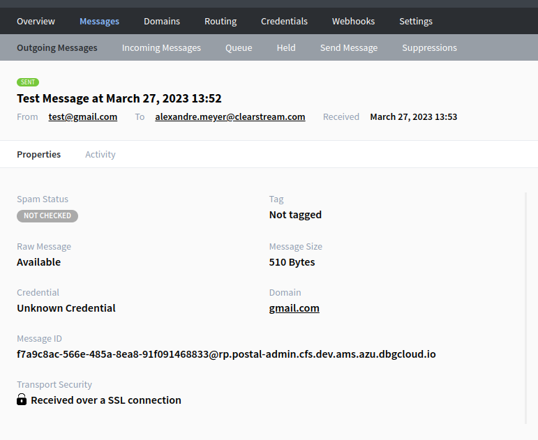 Postal Server Cannot Send Webhook Api Calls Issue 2398