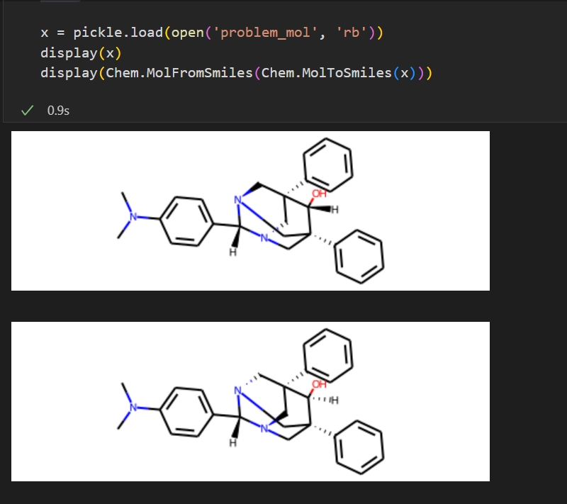 MolToSmiles then MolFromSmiles produces molecule with different chirality · Issue #5461 · rdkit ...