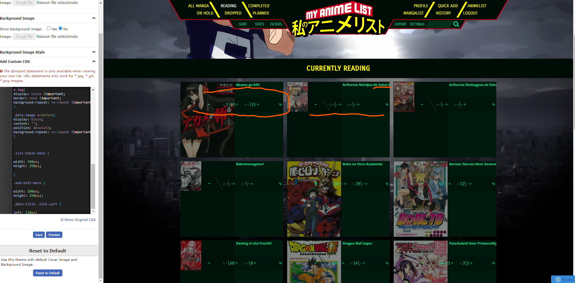 Tilt | Big preview pics (comment CSS on MAL page) don't work · Issue ...