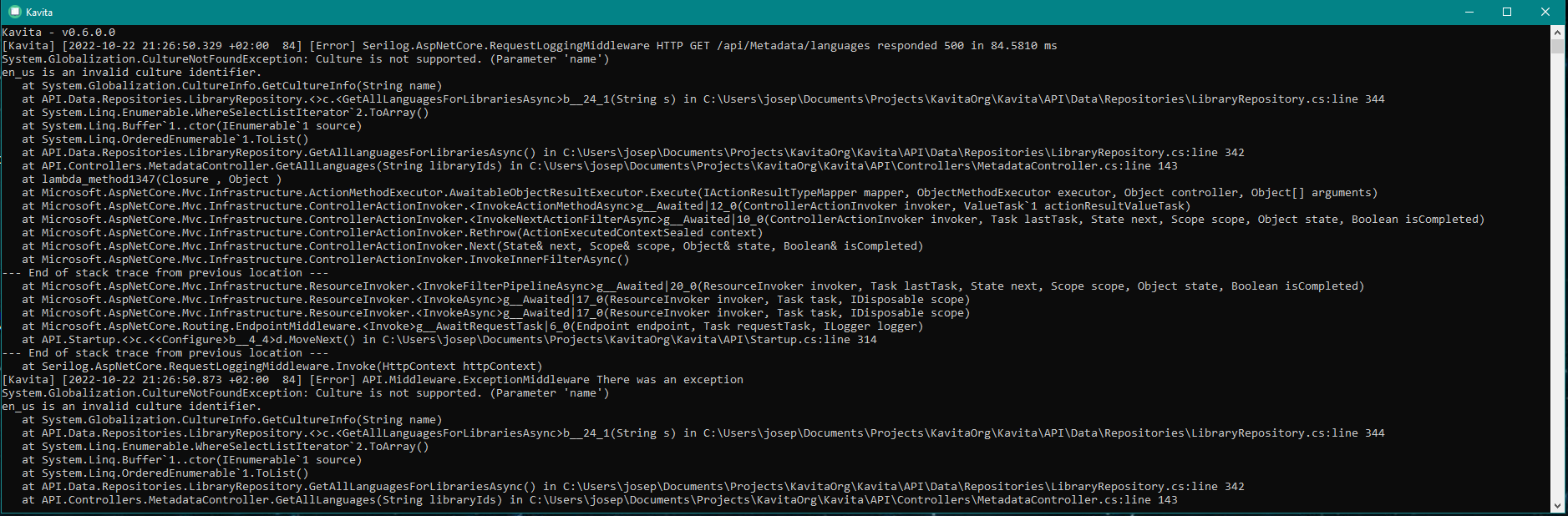Culture is not supported. (Parameter 'name') | en_us is an invalid culture identifier. · Issue ...
