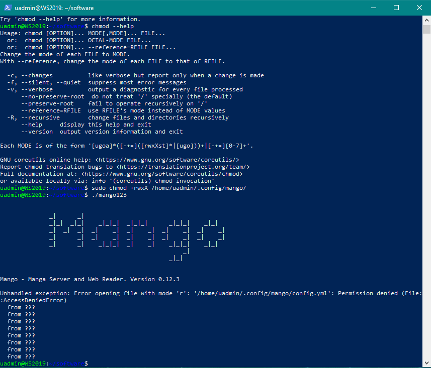 [Bug Report] Permission Denied | From ???? | (after a power loss ...