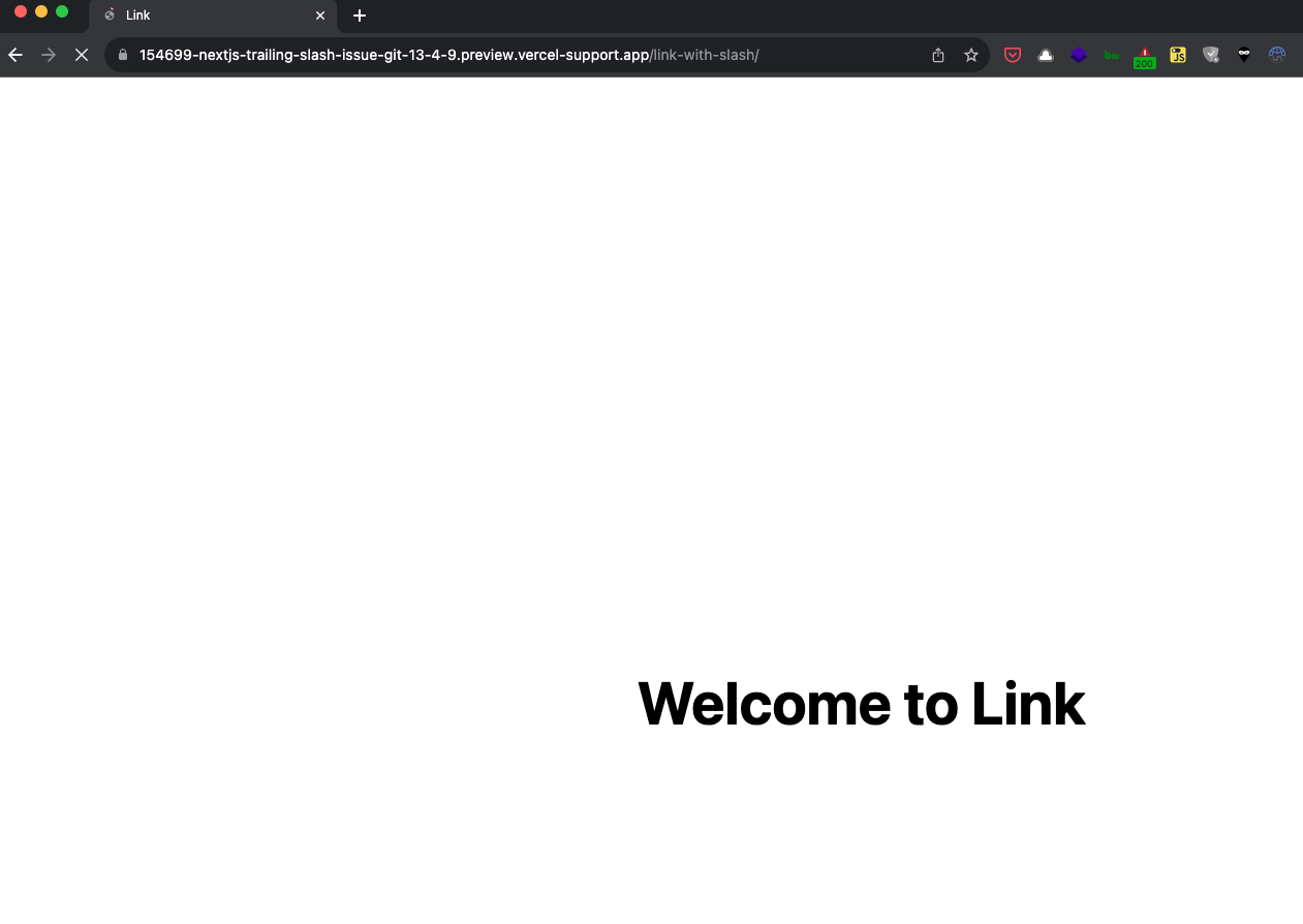 skipTrailingSlashRedirect option is not being applied · Issue #54984 · vercel/next.js · GitHub