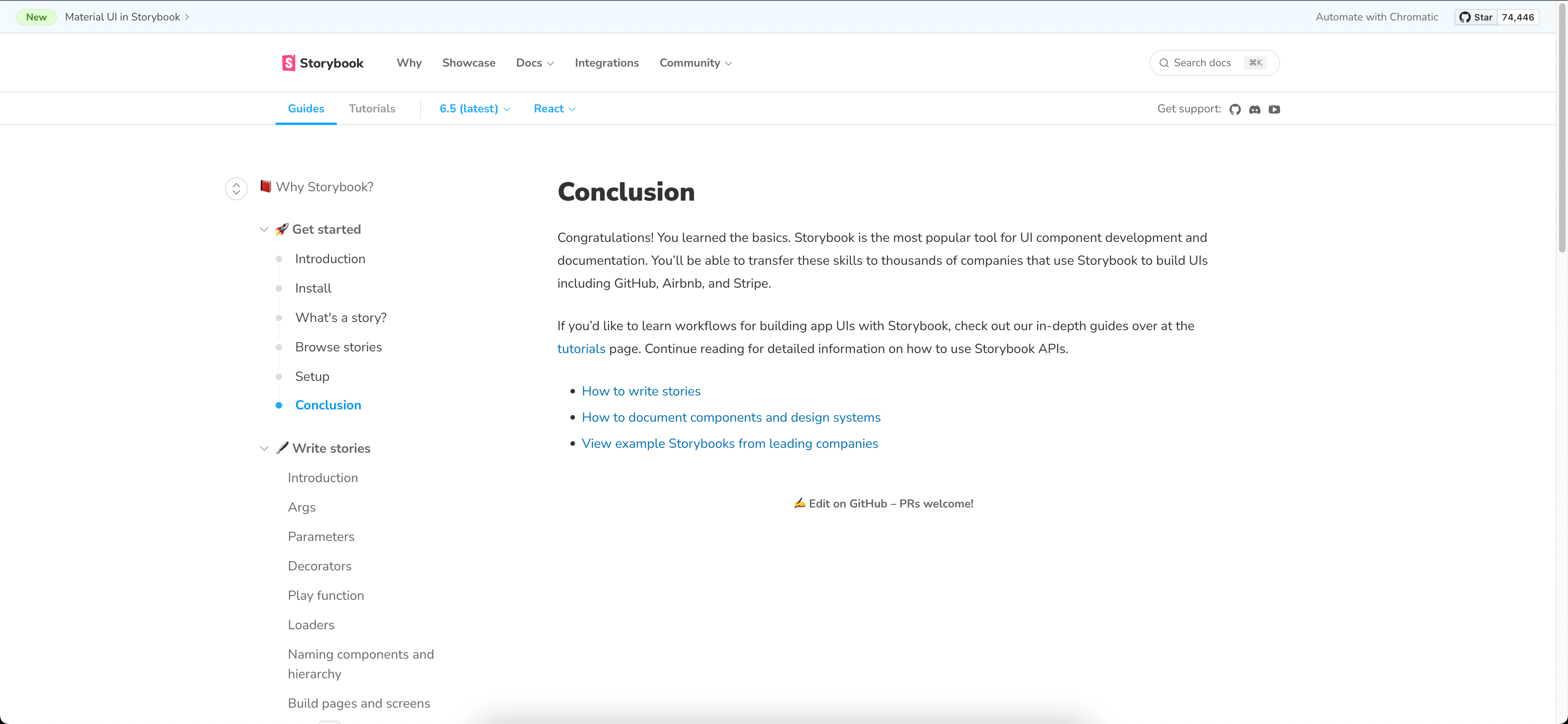 Docs: Add next and previous buttons to navigate documentation · Issue #397 · storybookjs ...
