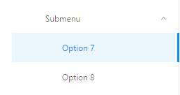 How to set the SubMenu and SubMenu in the option can be selected ...